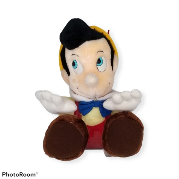 Disney | Toys | Vintage Walt Disney World Sitting Pinocchio Plush Doll ...